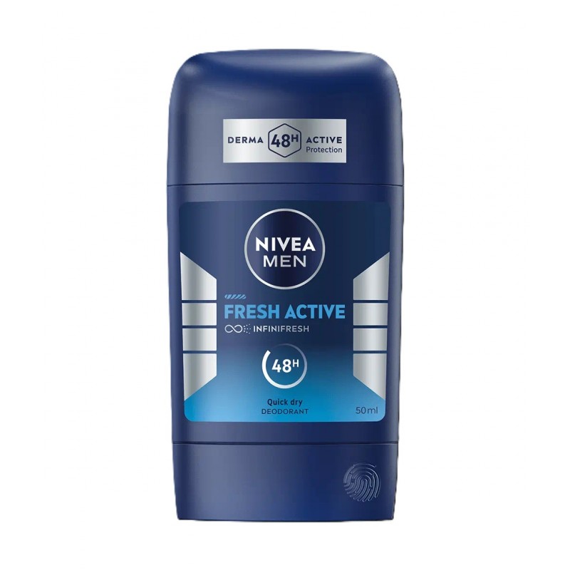 Nivea For Men Fresh Active Stick 40ml | Long-lasting Freshness & Protection